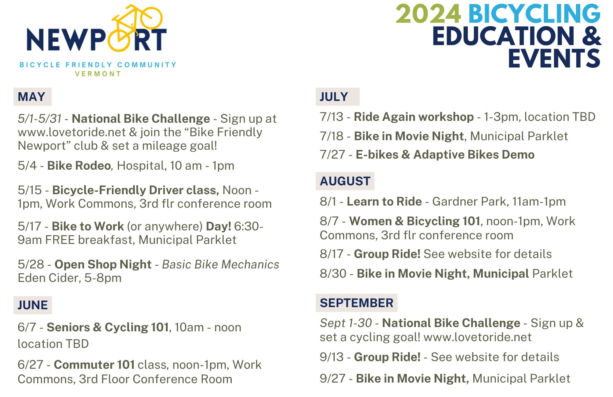 Biking | Discover Newport Vermont